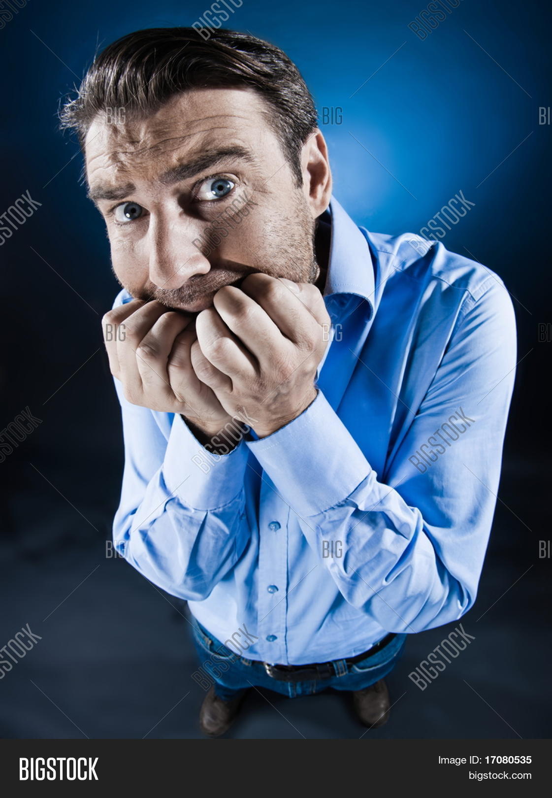 Caucasian Man Scared Image & Photo (Free Trial) | Bigstock