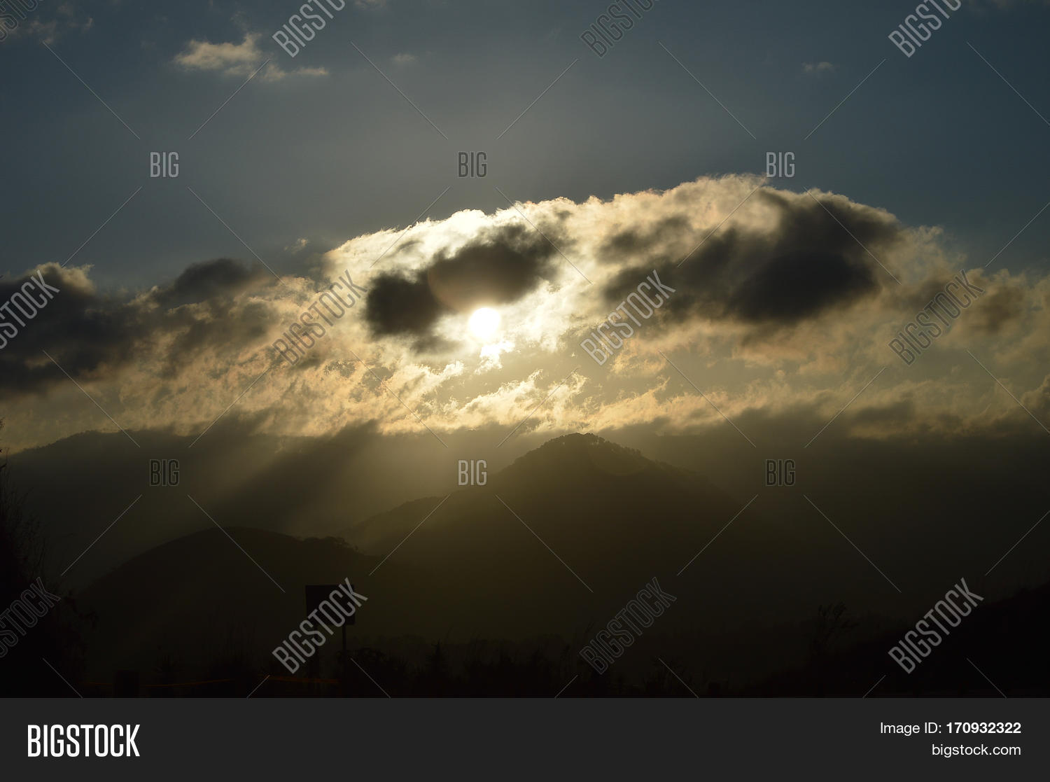 Light Behind Clouds Image & Photo (Free Trial) | Bigstock