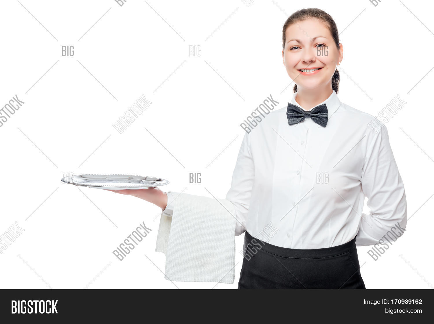 Woman Carrying Tray Image & Photo (Free Trial) | Bigstock