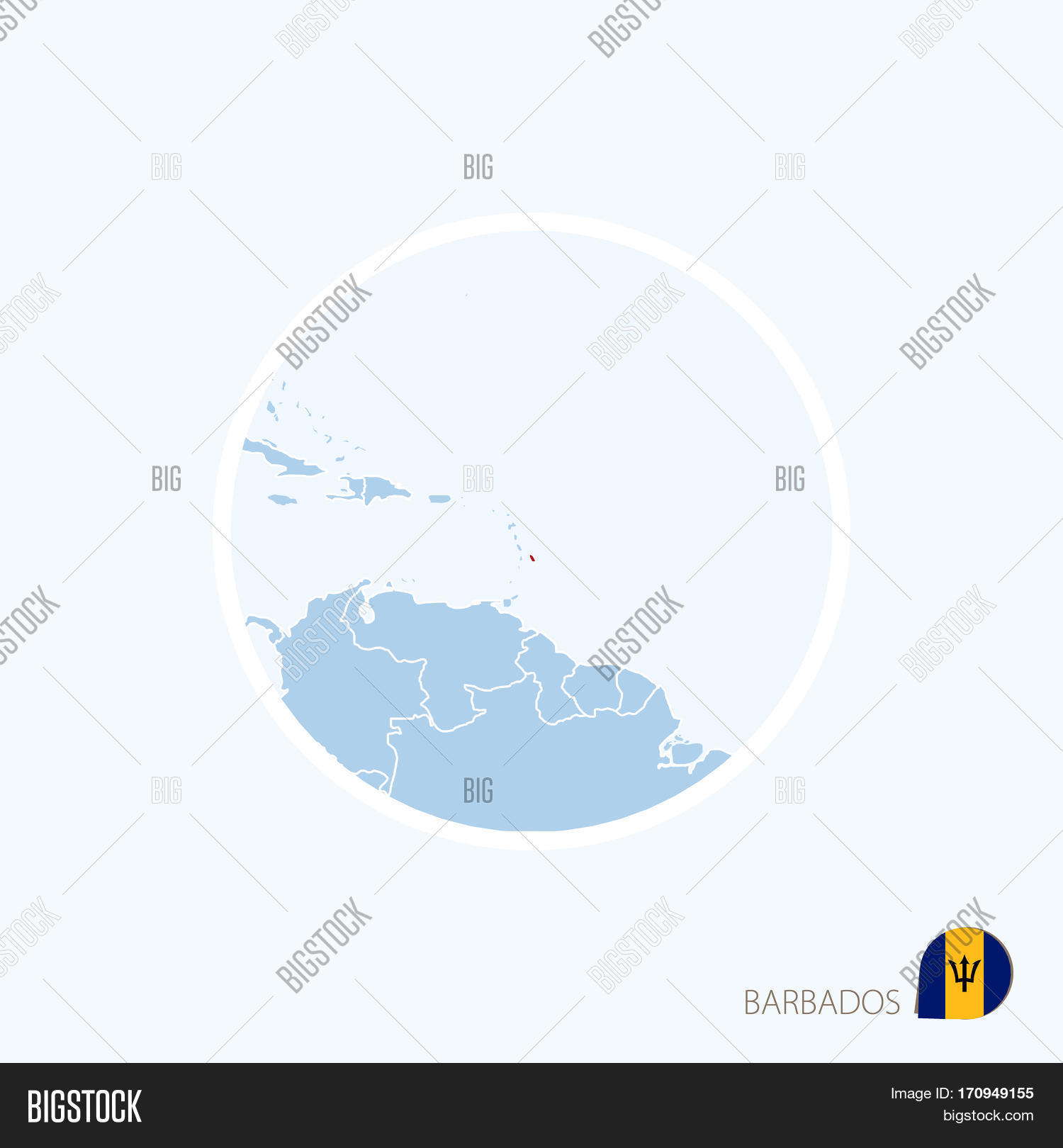 Map Icon Barbados. Vector & Photo (Free Trial) | Bigstock