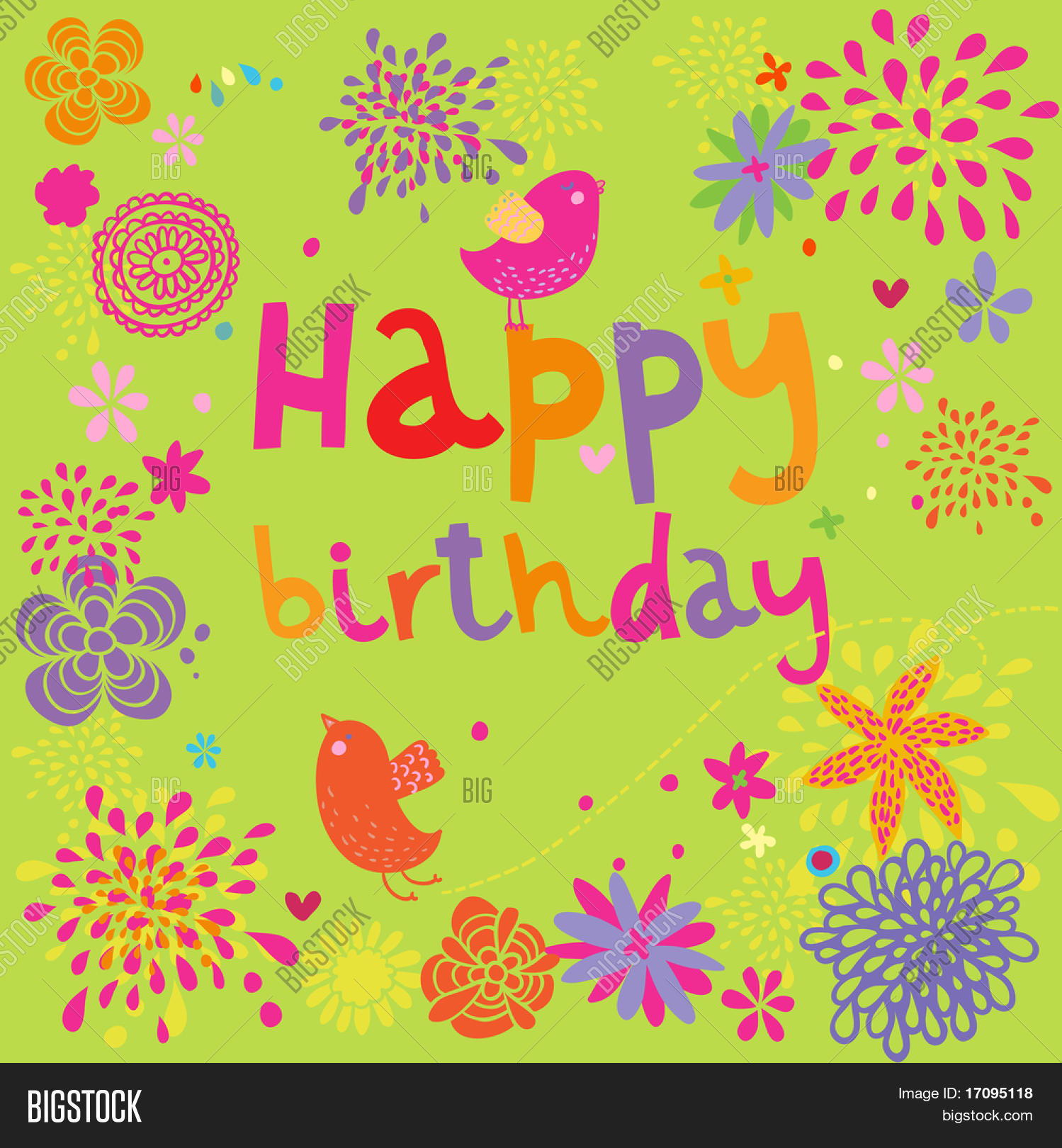 Bright "Happy Birthday Image & Photo (Free Trial) | Bigstock