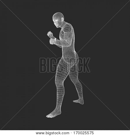 Fighter. 3D Model Man Vector & Photo (Free Trial) | Bigstock