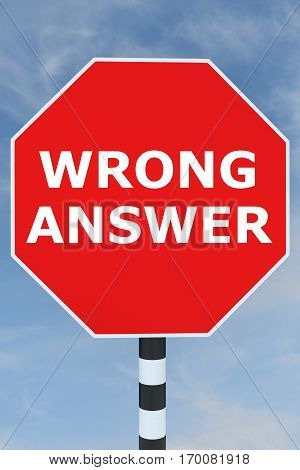 Wrong Answer Concept Image & Photo (Free Trial) | Bigstock