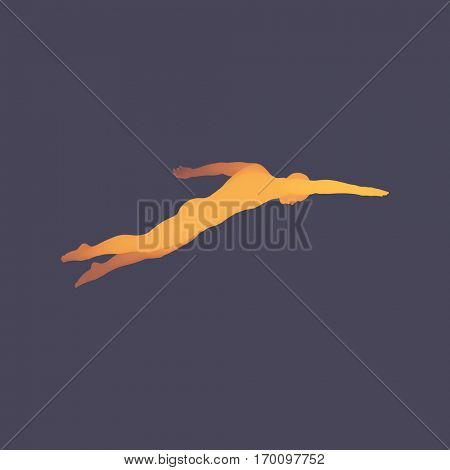 3D Swimming Man. Vector & Photo (Free Trial) | Bigstock