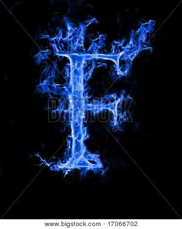Blue Smoke Letter "F" Image & Photo (Free Trial) | Bigstock