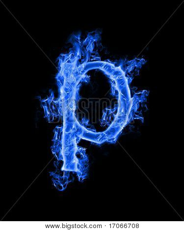 Blue Smoke Letter "p" Image & Photo (Free Trial) | Bigstock