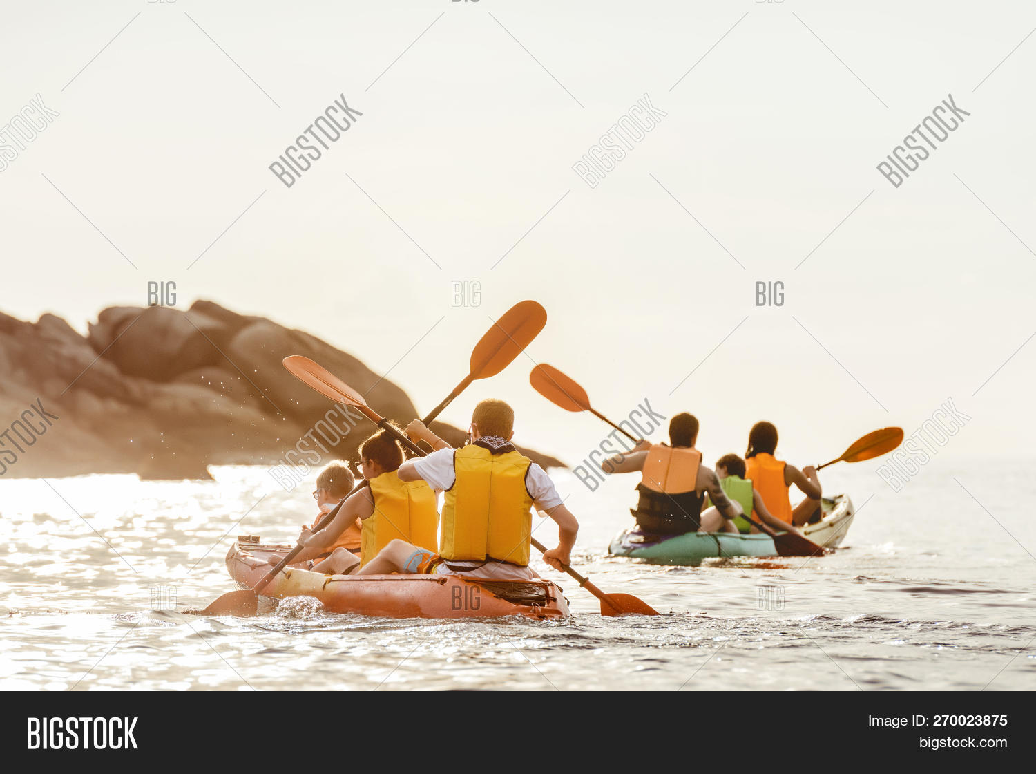 Two Families Walks By Image & Photo (Free Trial) | Bigstock