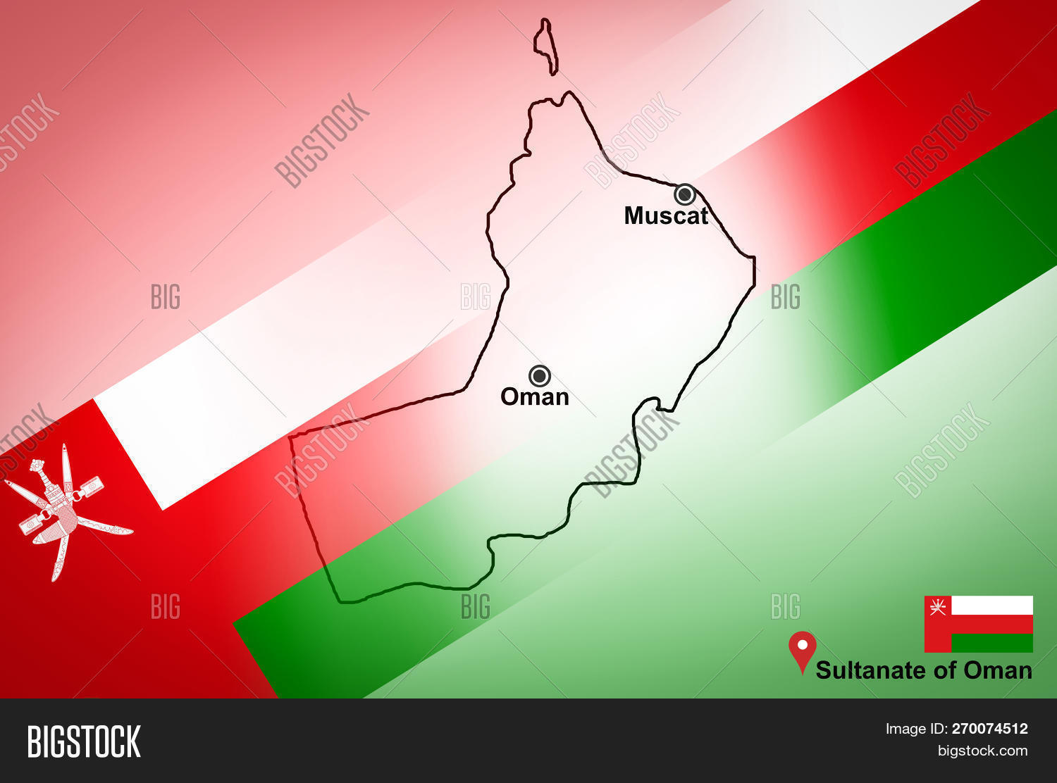Oman Map Muscat Image & Photo (Free Trial) | Bigstock