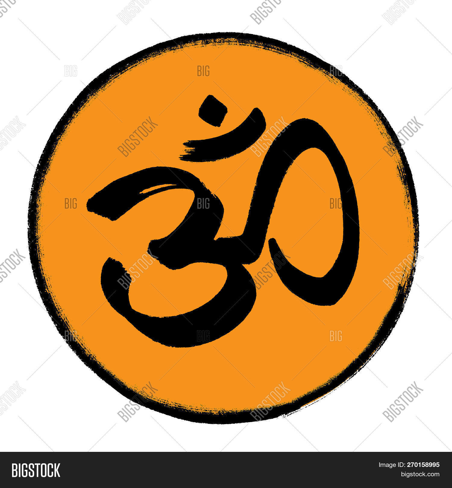 Om Symbol Circle - Image & Photo (Free Trial) | Bigstock