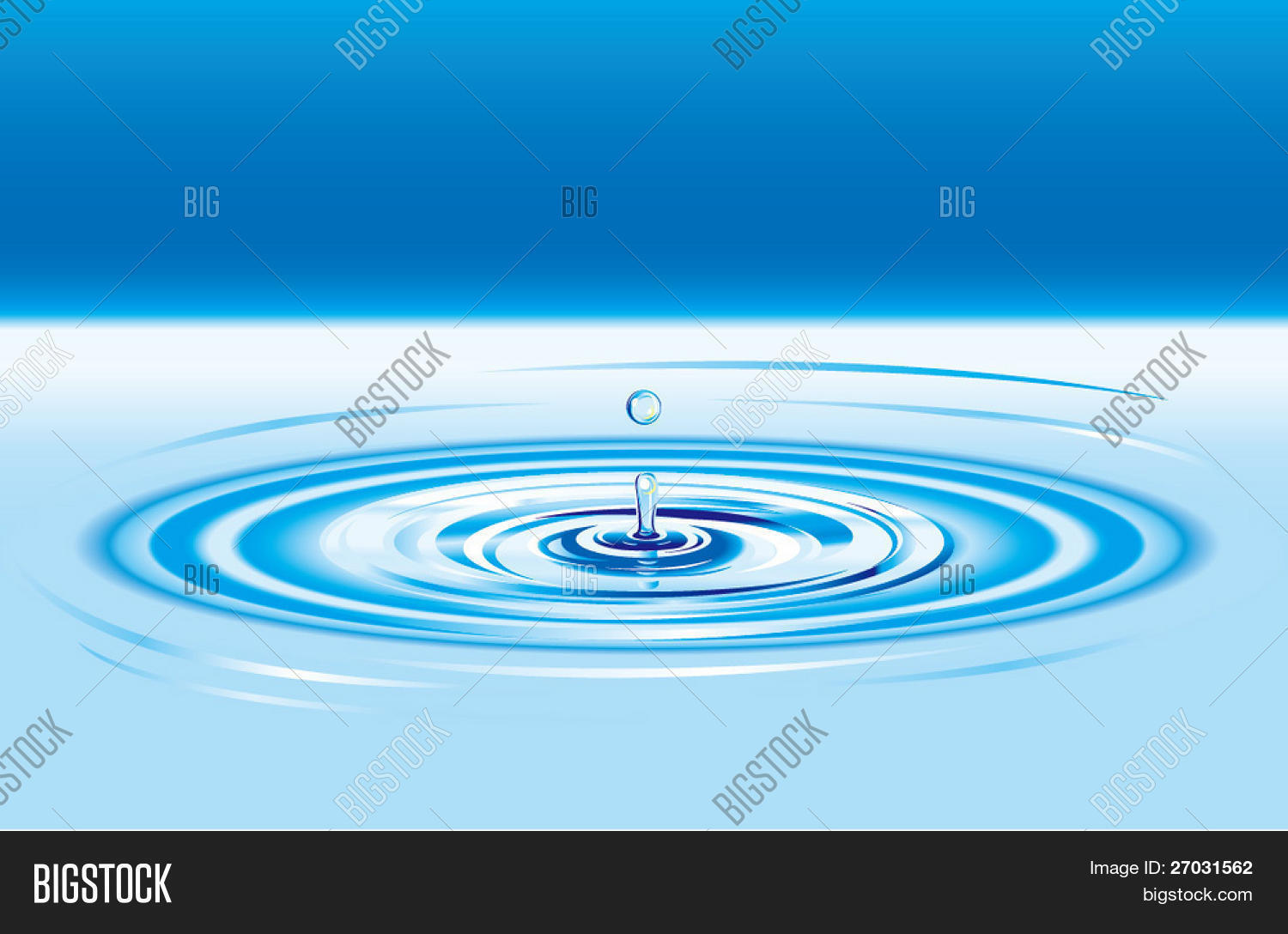 Drop Ripples Water Vector & Photo (Free Trial) | Bigstock