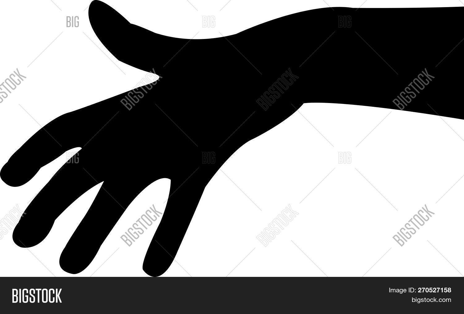 Hand Black Color Vector & Photo (Free Trial) | Bigstock