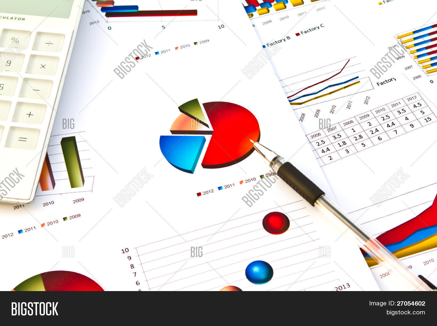 Pen Business Graph Image & Photo (Free Trial) | Bigstock