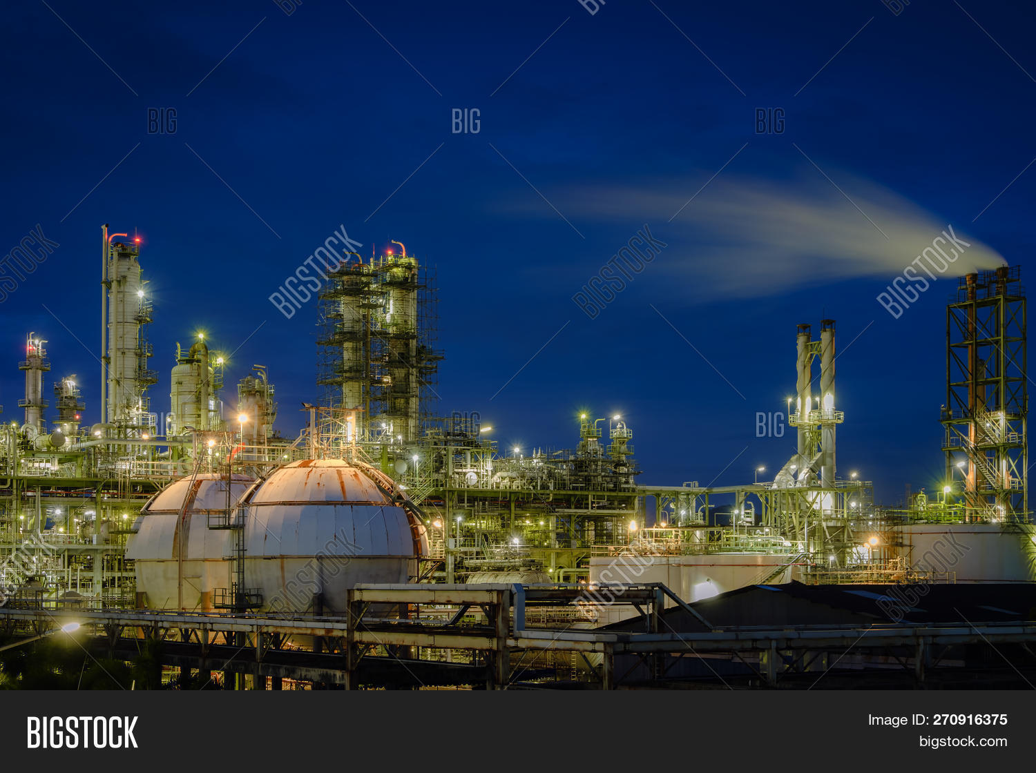 Gas Storage Sphere Image & Photo (Free Trial) | Bigstock
