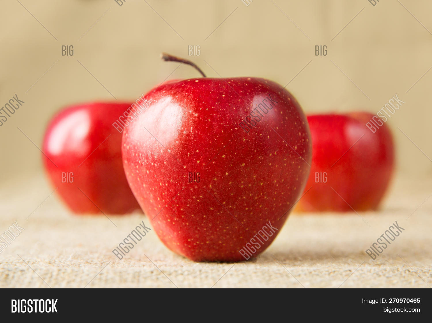 Three Red Apples On Image & Photo (Free Trial) | Bigstock