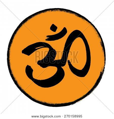 Om Symbol Circle - Image & Photo (Free Trial) | Bigstock