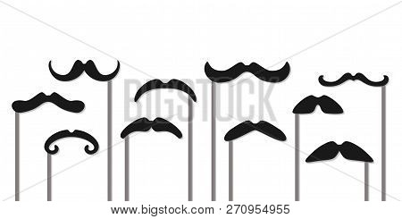 Moustache Photo Booth Vector & Photo (Free Trial) | Bigstock