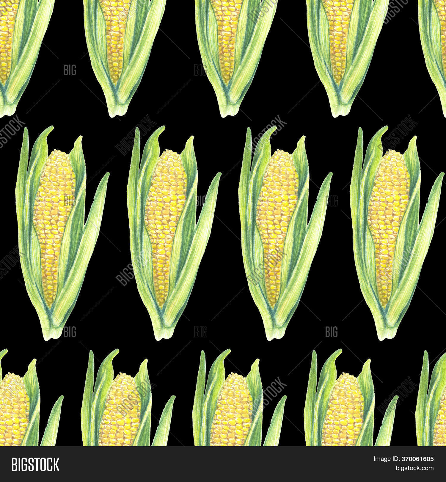 Seamless Pattern Corn Image & Photo (Free Trial) | Bigstock