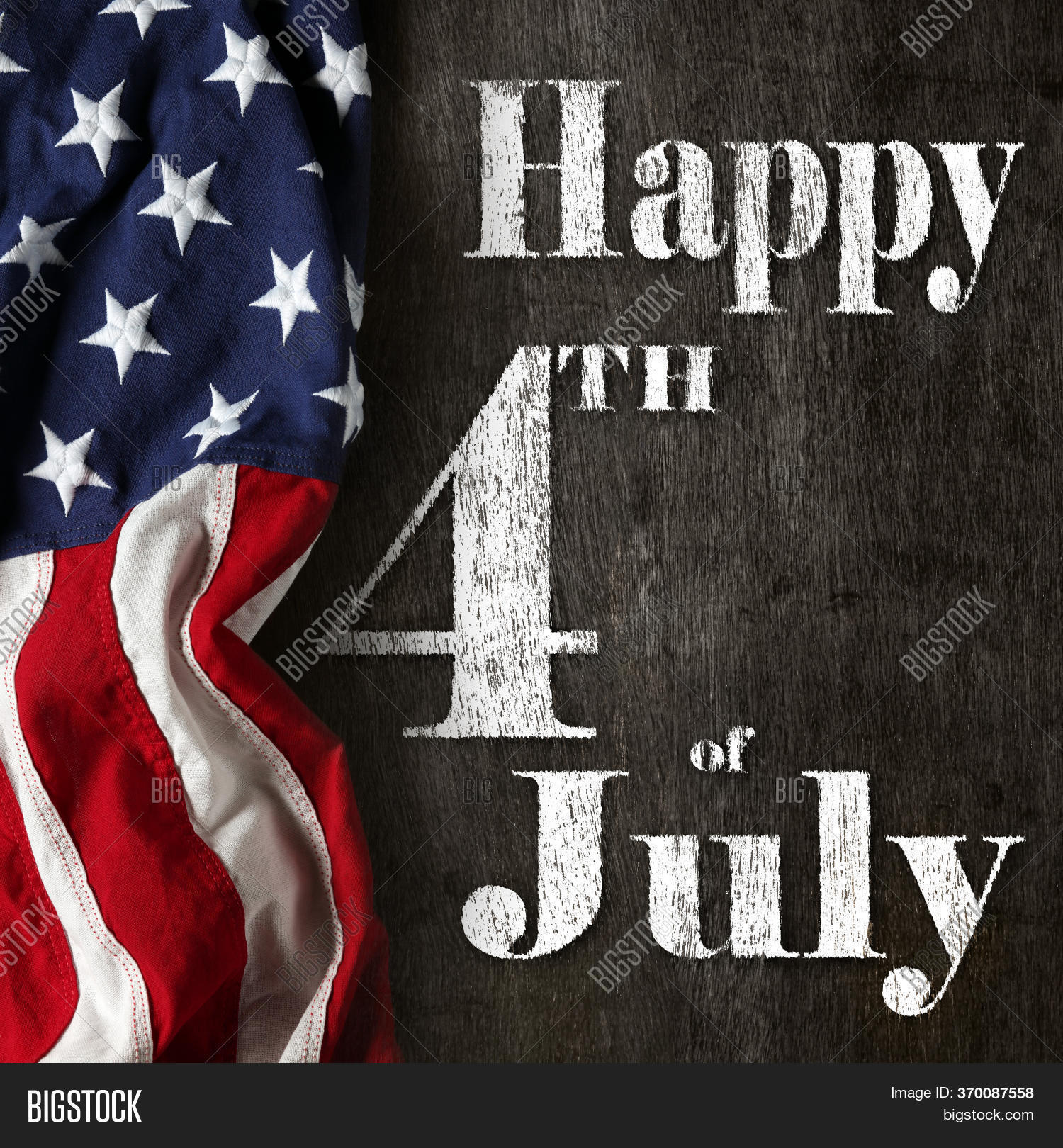 Happy Fourth July Text Image & Photo (Free Trial) | Bigstock