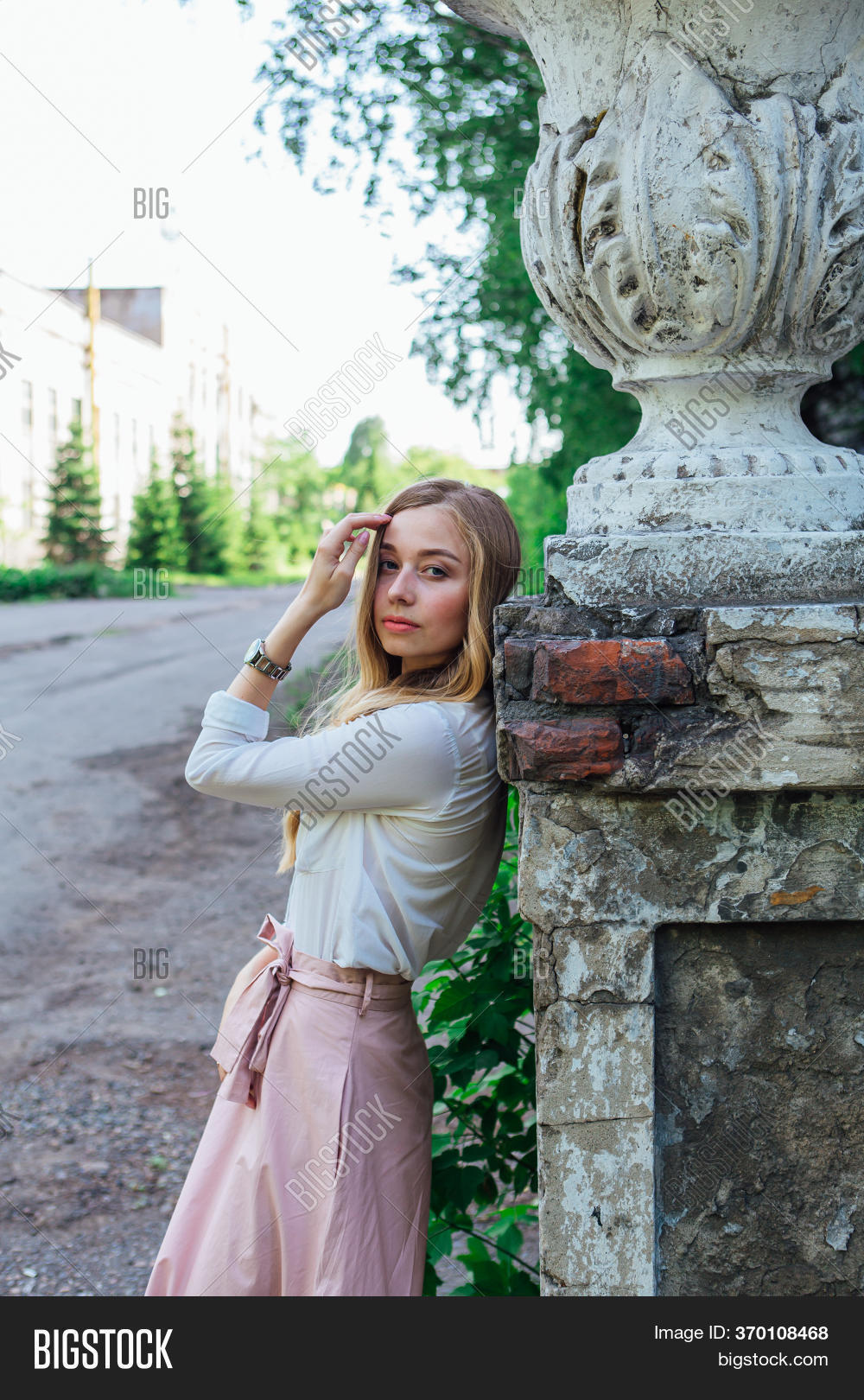 Portrait Girl Standing Image & Photo (Free Trial) | Bigstock