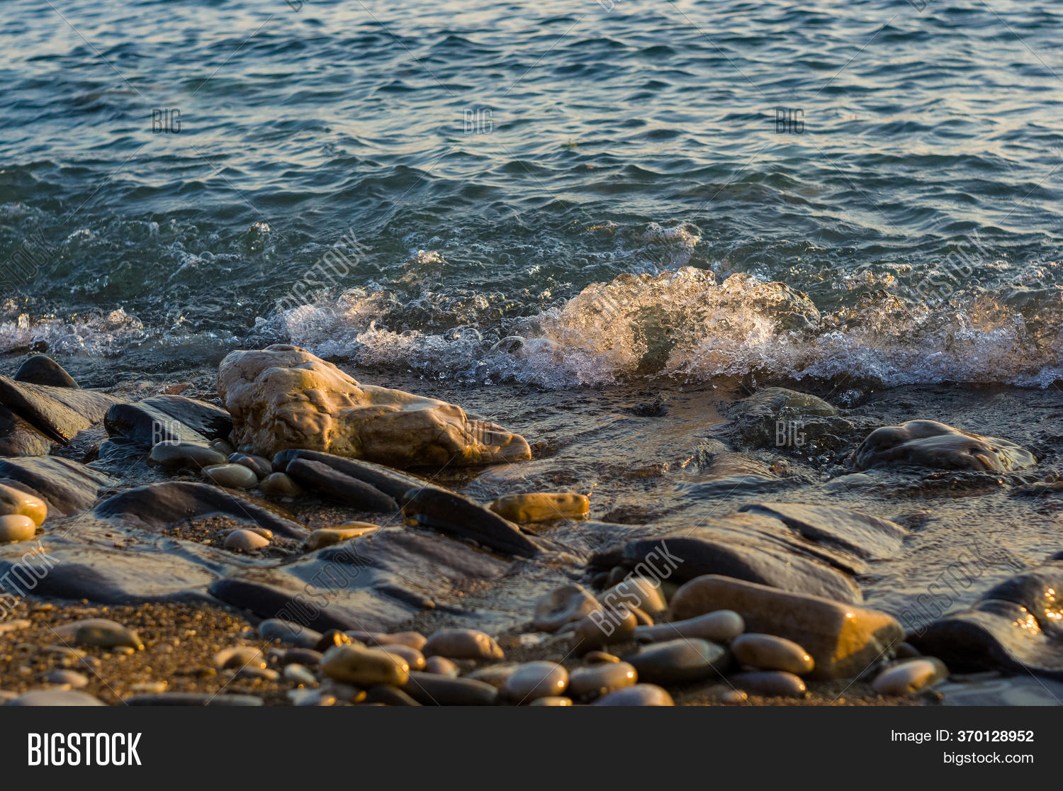 Pebble Stones On Sea Image & Photo (Free Trial) | Bigstock