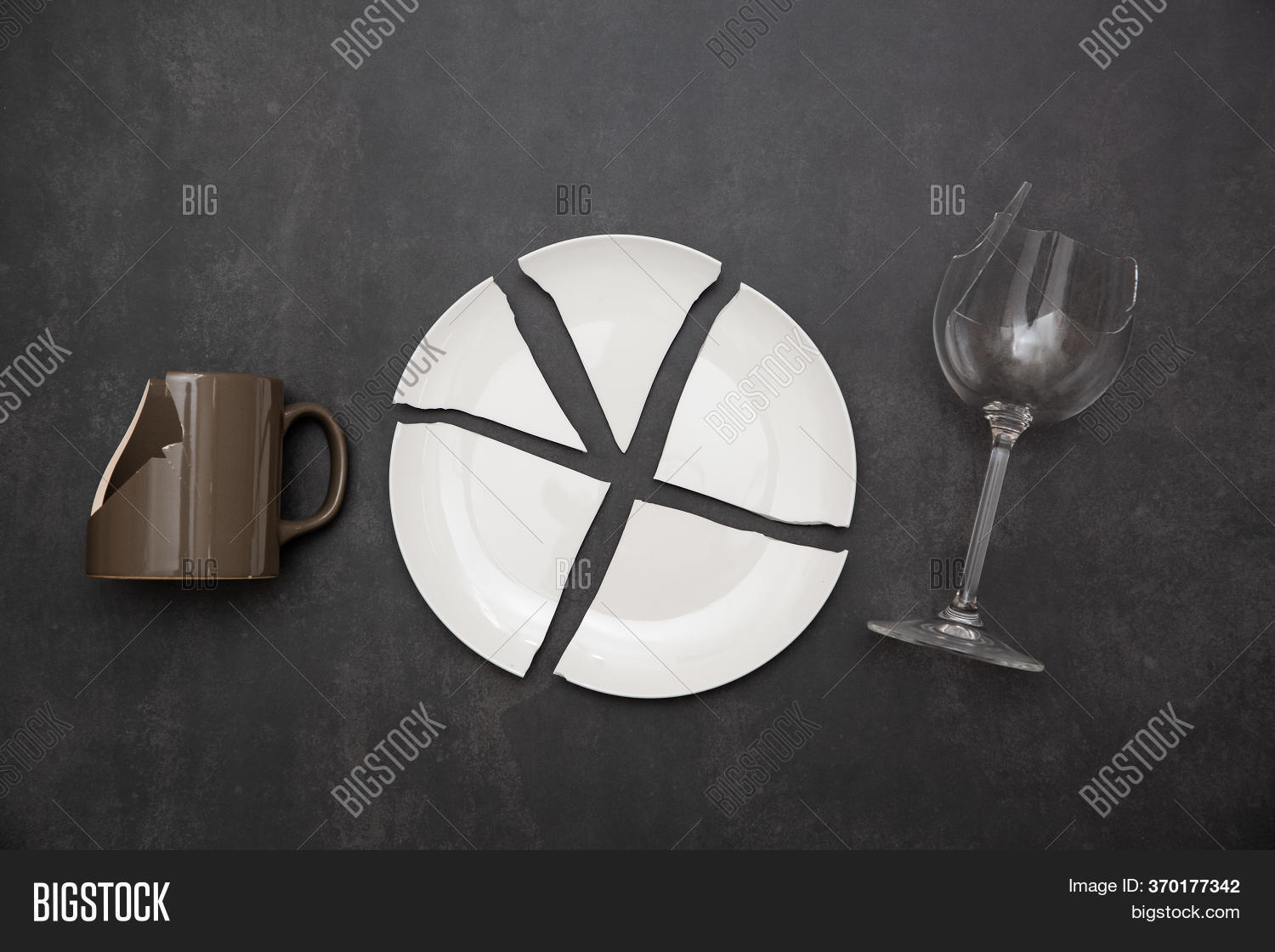 Broken Plate Broken Image & Photo (Free Trial) | Bigstock
