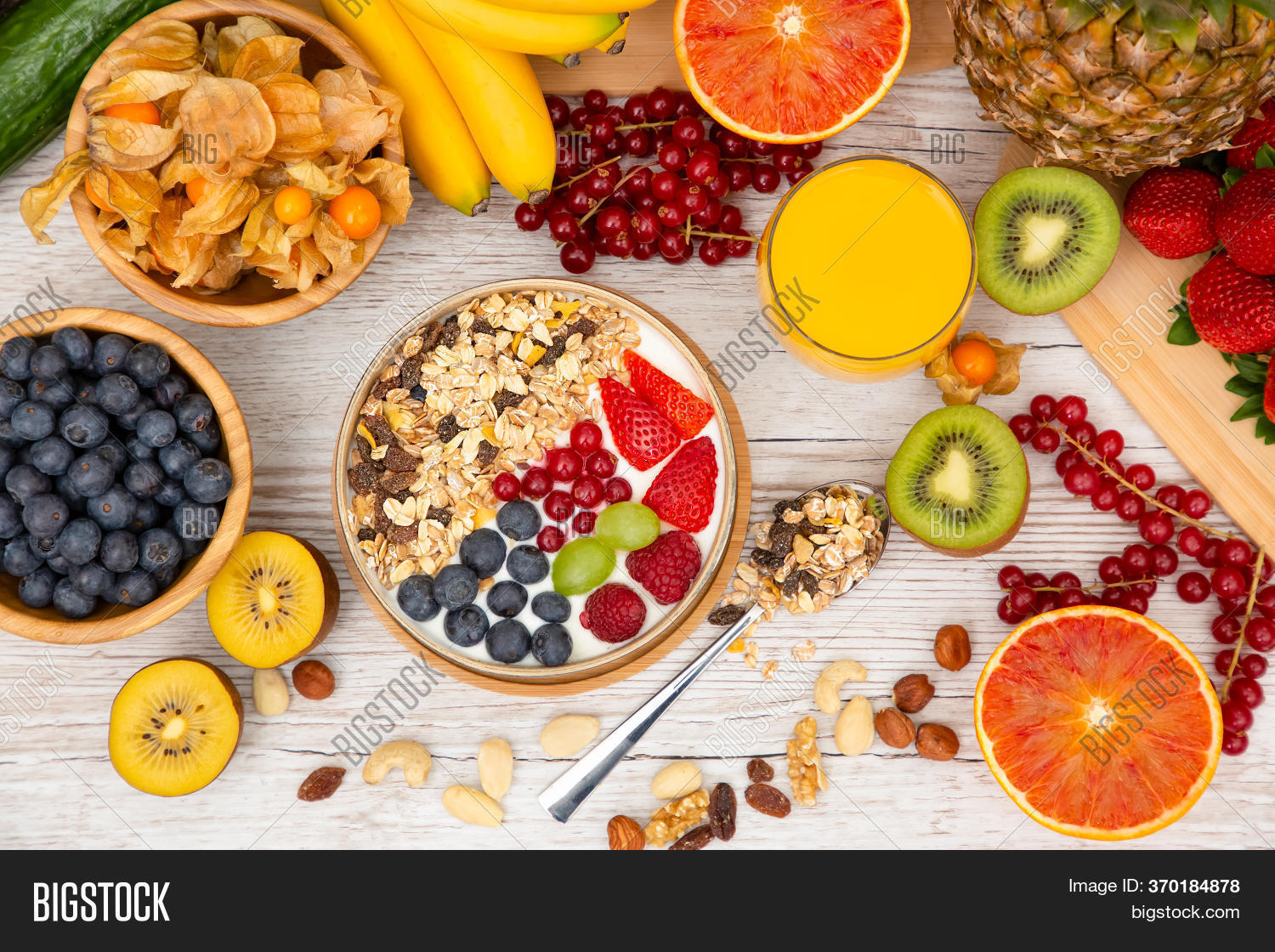 Group Fruits Breakfast Image & Photo (Free Trial) | Bigstock