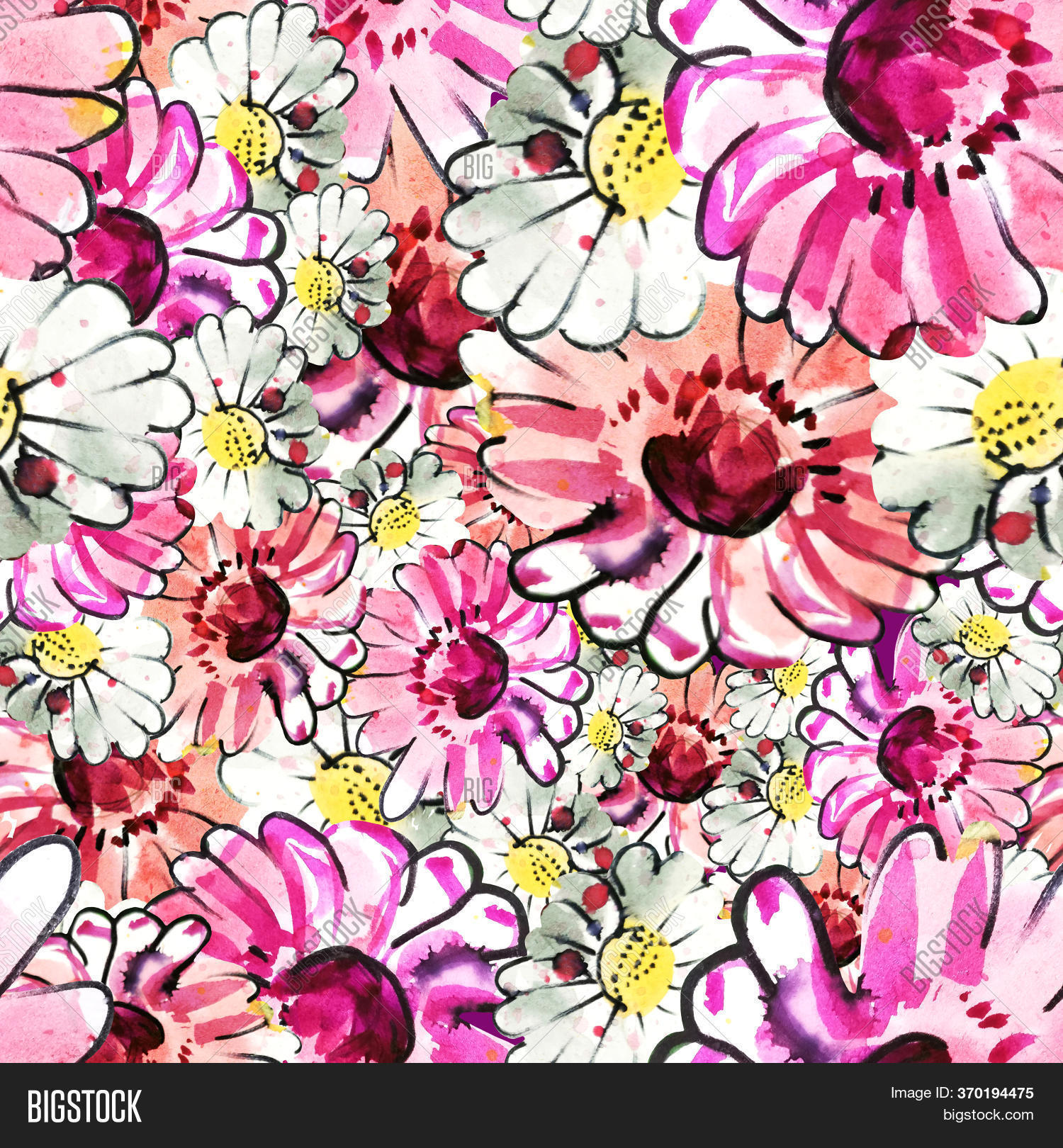 Bright Colored Daisies Image & Photo (Free Trial) | Bigstock