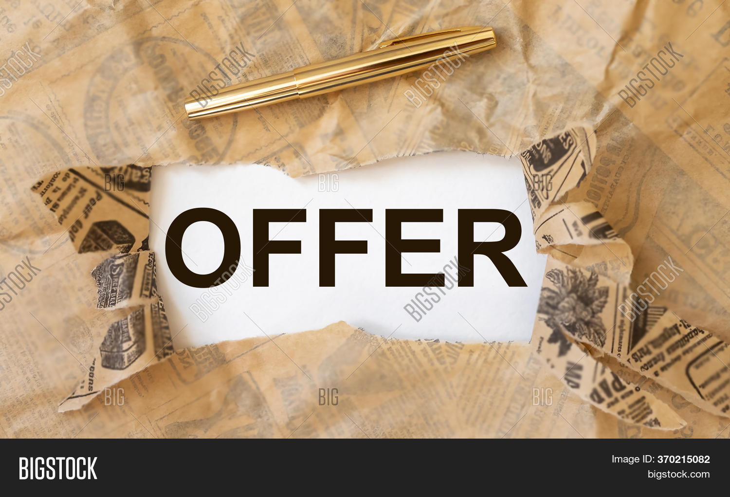 Offer Word Text Image & Photo (Free Trial) | Bigstock