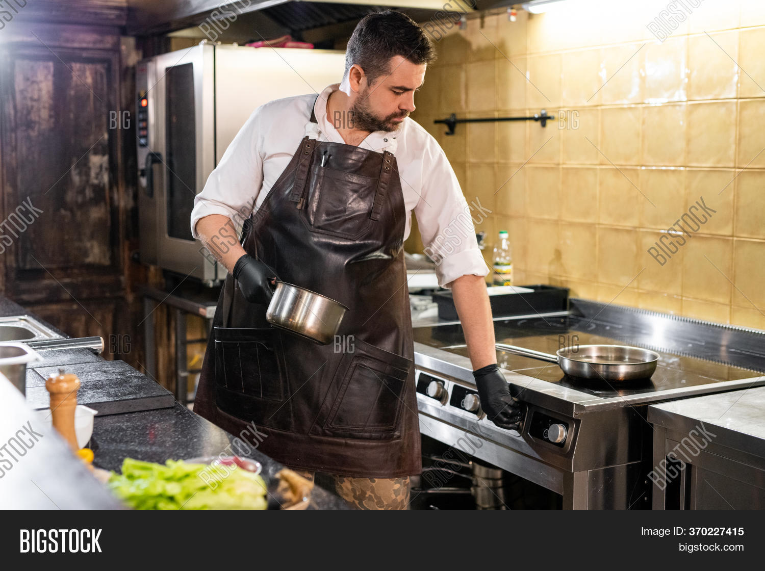 Portly Chef Leather Image & Photo (Free Trial) | Bigstock