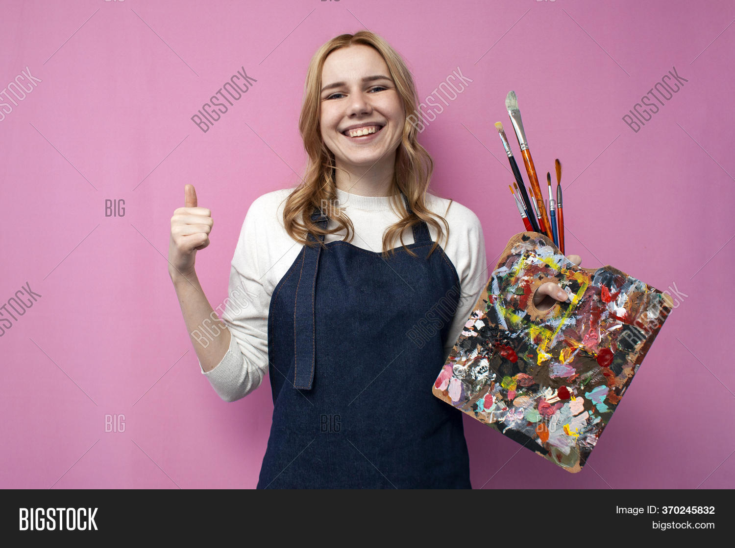 Cheerful Girl Artist Image & Photo (Free Trial) | Bigstock