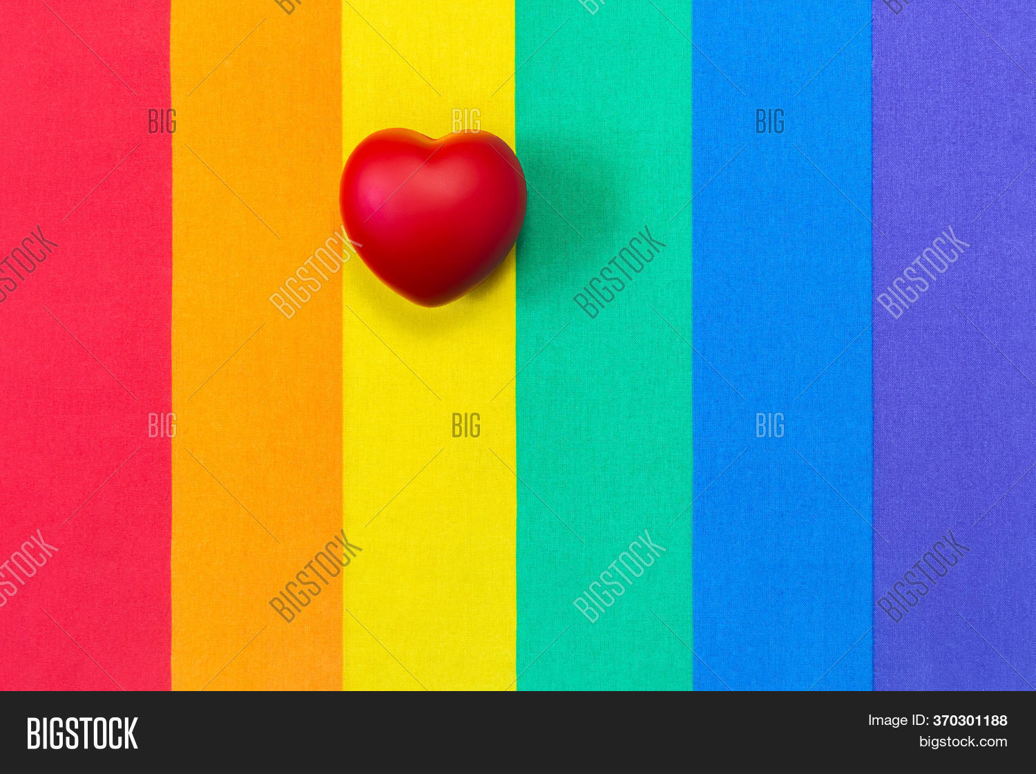 Red Heart On Rainbow Image & Photo (Free Trial) | Bigstock