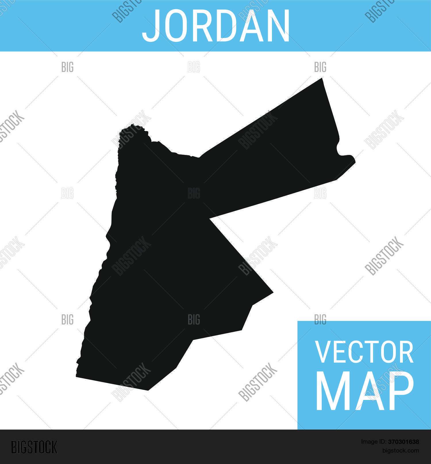 Jordan Vector Map Vector & Photo (Free Trial) | Bigstock