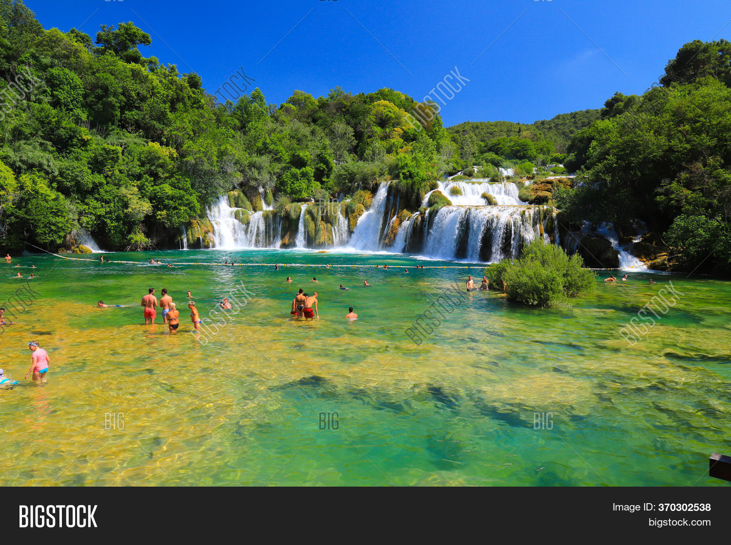 Tourists Swim Lake Image & Photo (Free Trial) | Bigstock