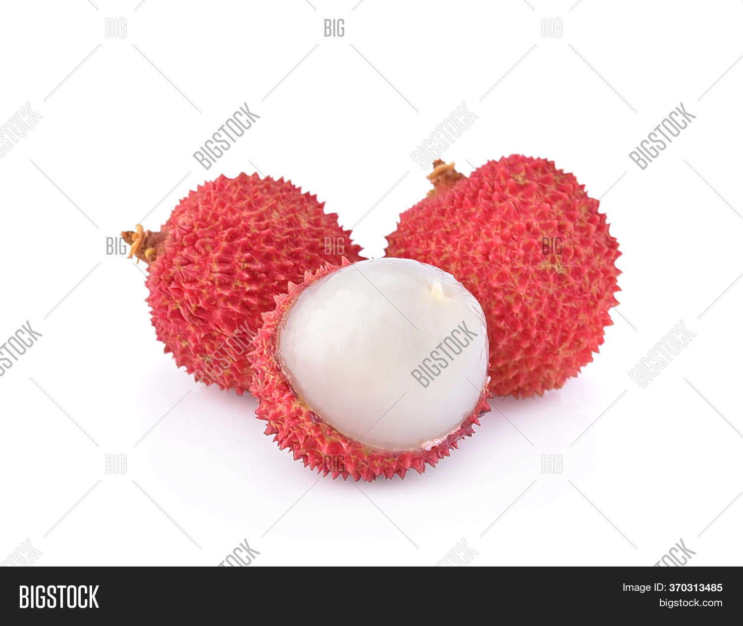 Litchi Isolated On Image & Photo (Free Trial) | Bigstock