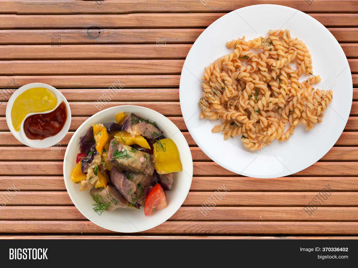 Pasta On White Plate Image & Photo (Free Trial) | Bigstock