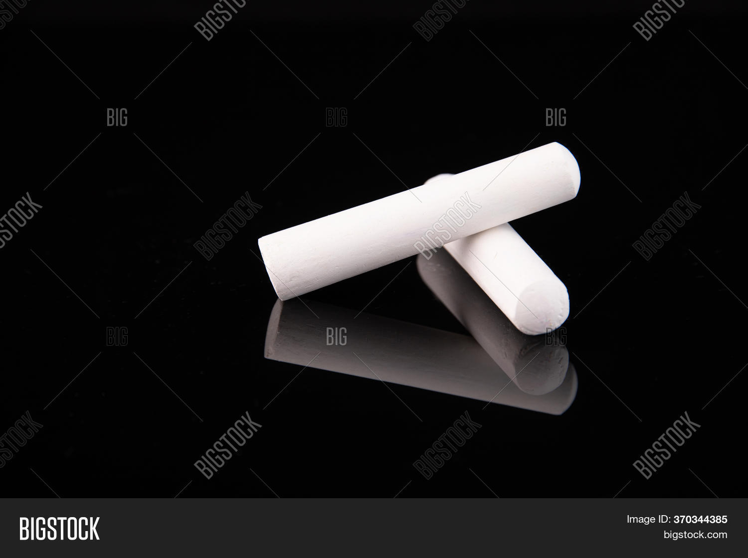 Two Pieces White Chalk Image & Photo (Free Trial) | Bigstock