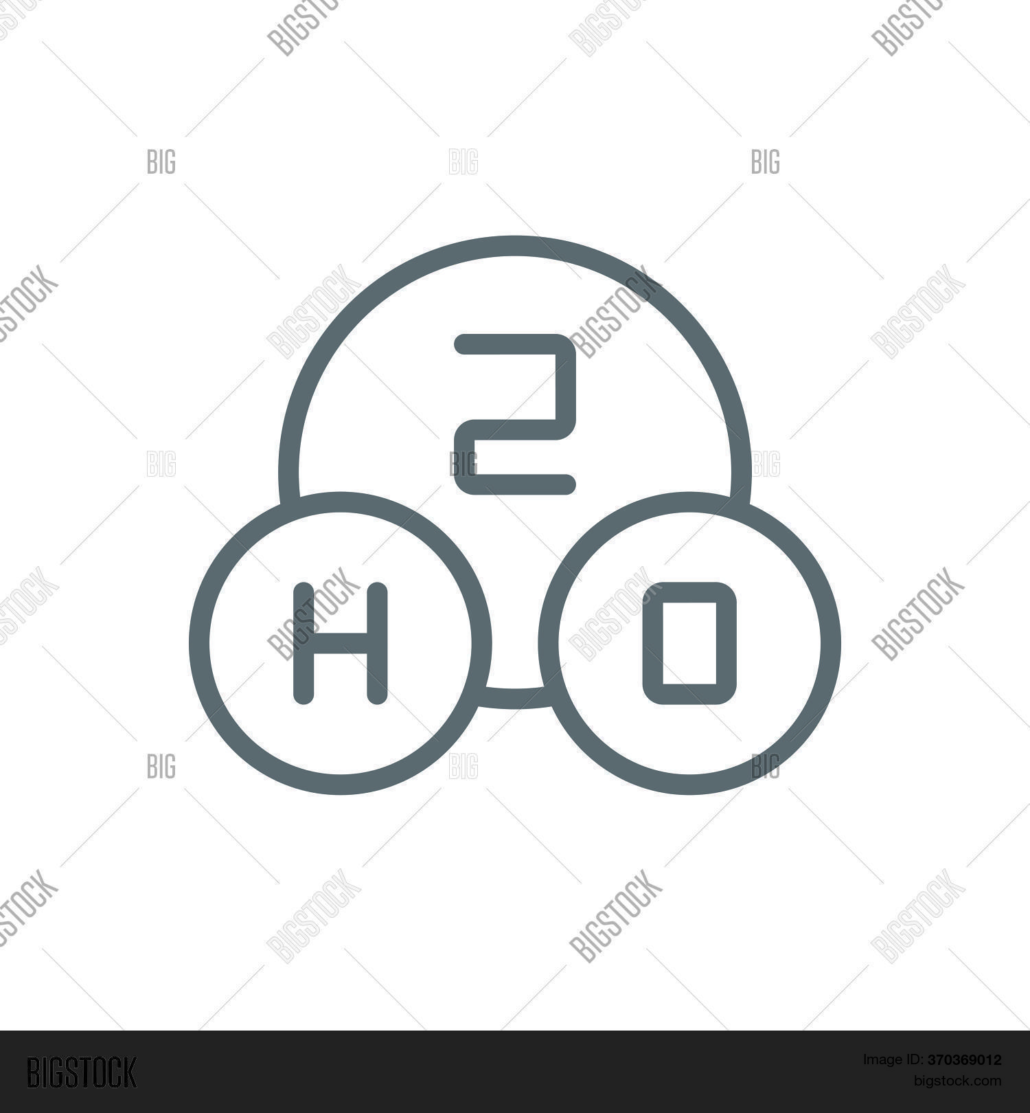 Chemical Formula H2O Vector & Photo (Free Trial) | Bigstock