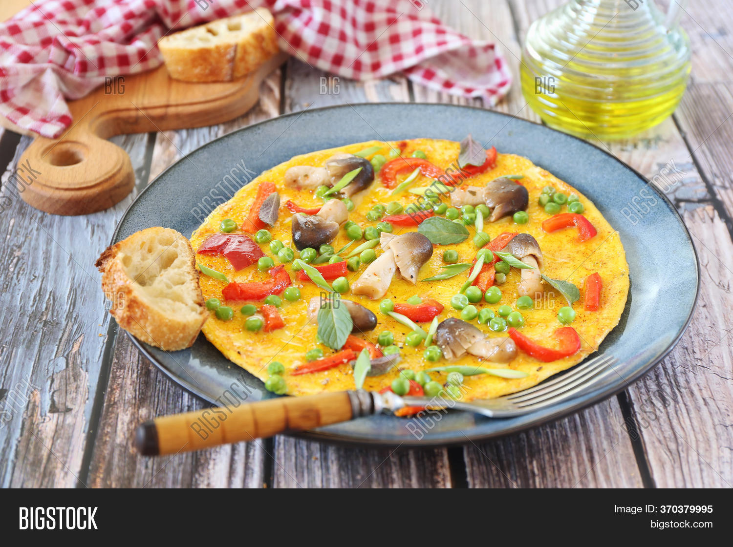 Omelet Green Peas, Red Image & Photo (Free Trial) | Bigstock