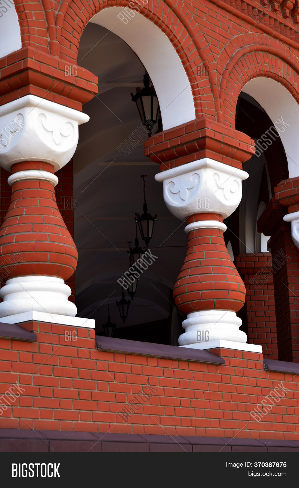Columns Red Brick Image & Photo (Free Trial) | Bigstock