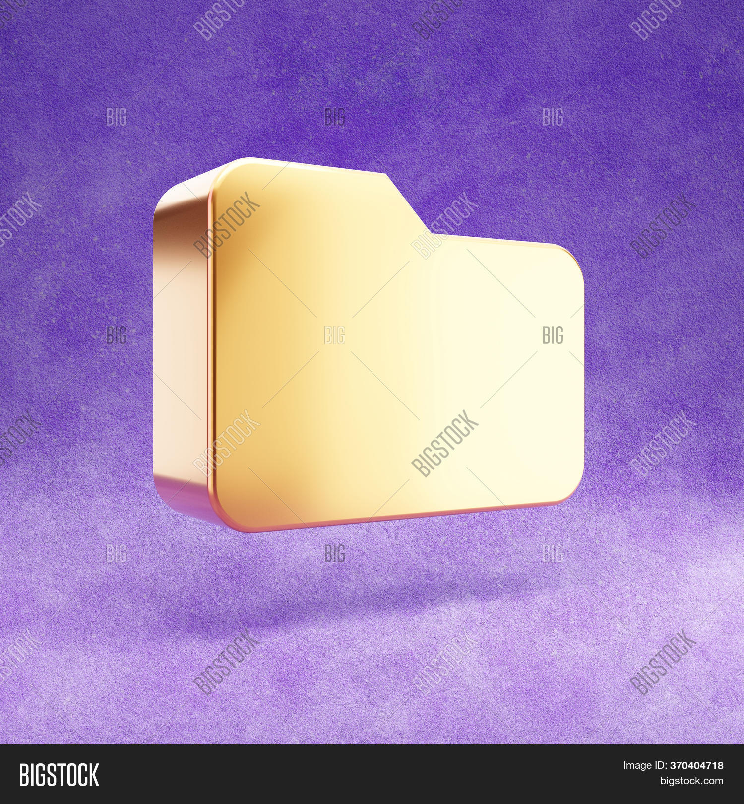 Folder Icon. Gold Image & Photo (Free Trial) | Bigstock