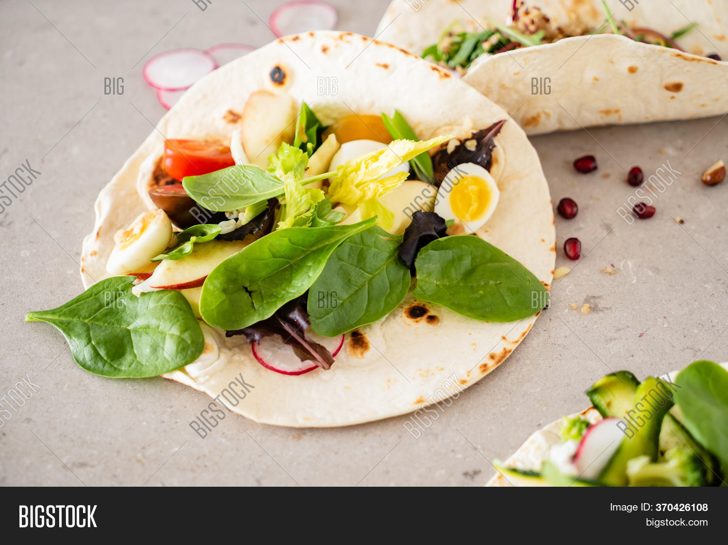 Pita Bread Fresh Image & Photo (Free Trial) | Bigstock