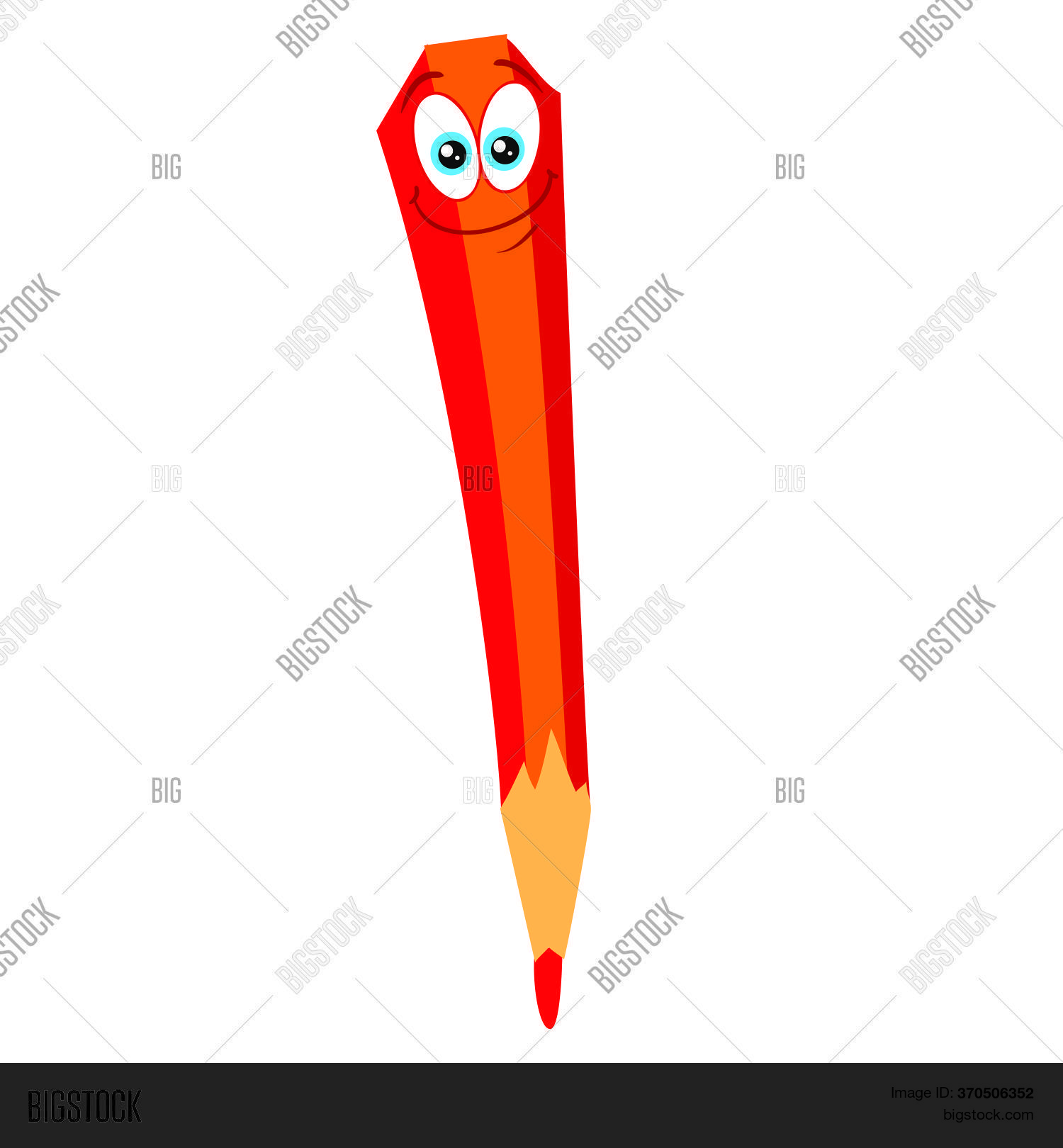 Happy Smiling Pencil Vector & Photo (Free Trial) | Bigstock