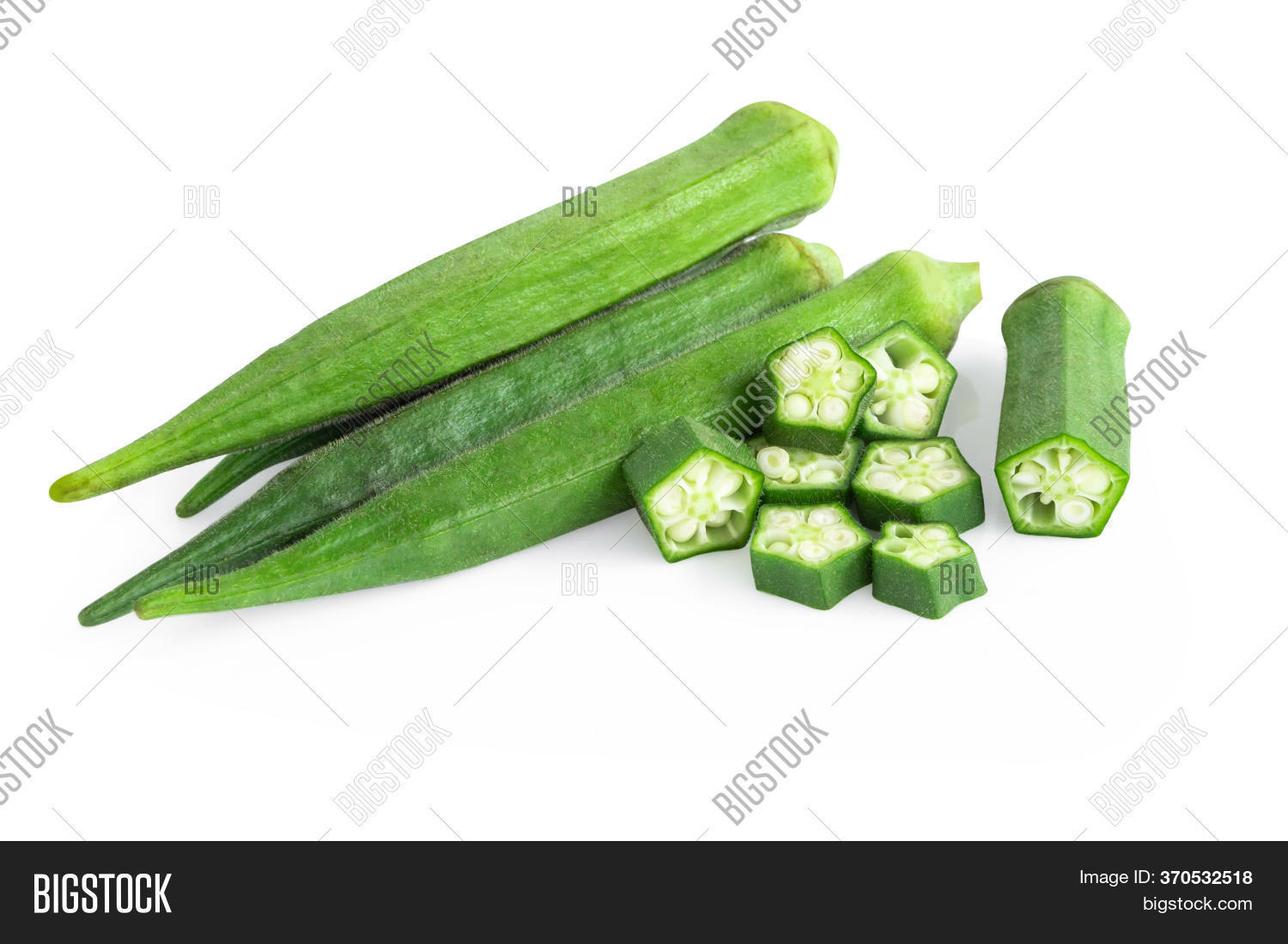Closeup Fresh Okra Image & Photo (Free Trial) | Bigstock