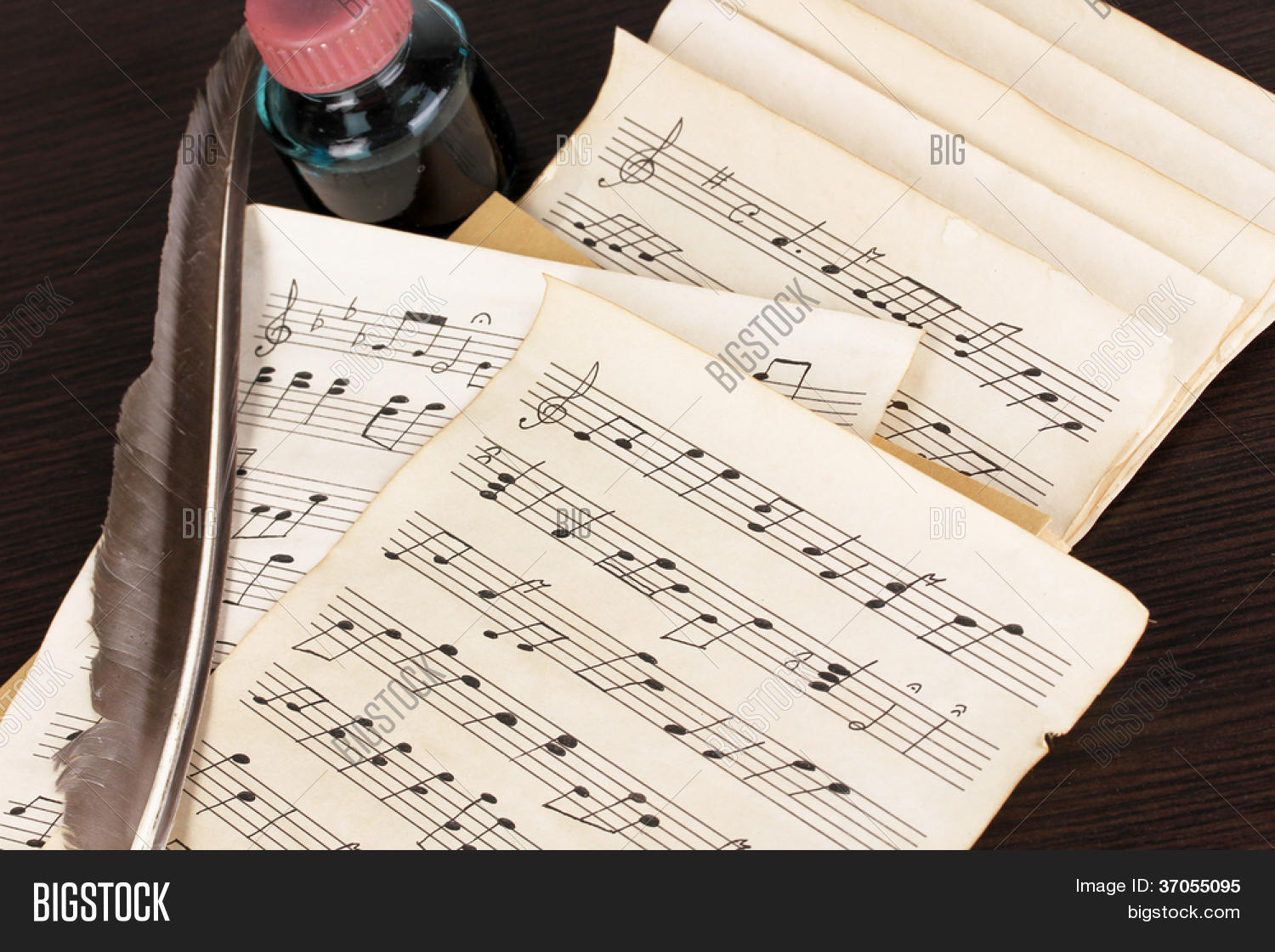 Musical Notes Feather Image & Photo (Free Trial) | Bigstock