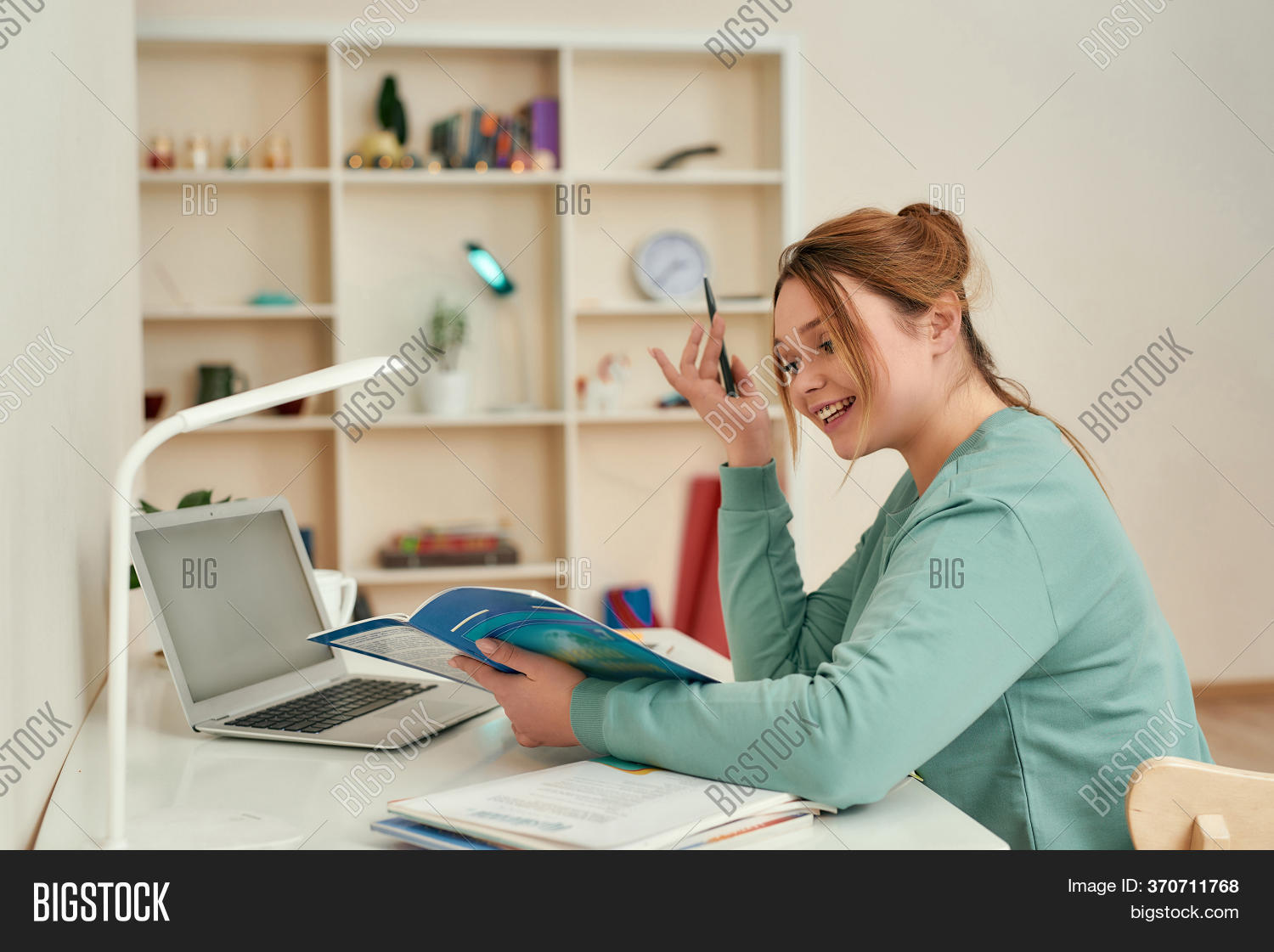 Woman Enjoying Study Image & Photo (Free Trial) | Bigstock