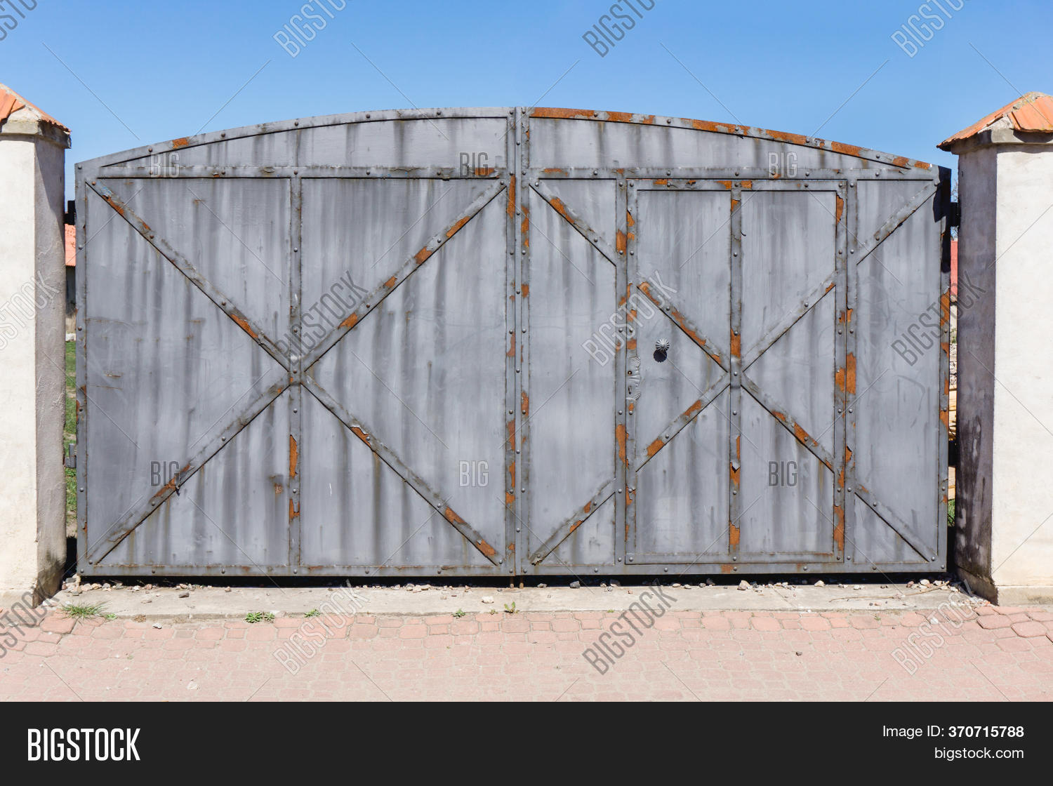 Metal Door Texture. Image & Photo (Free Trial) | Bigstock