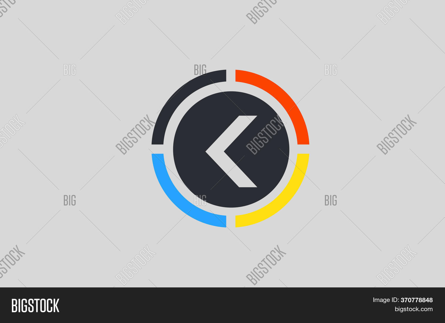 Yellow Orange Blue K Vector & Photo (Free Trial) | Bigstock