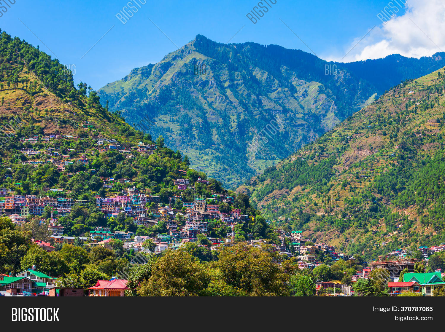 Kullu Town Aerial Image & Photo (Free Trial) | Bigstock