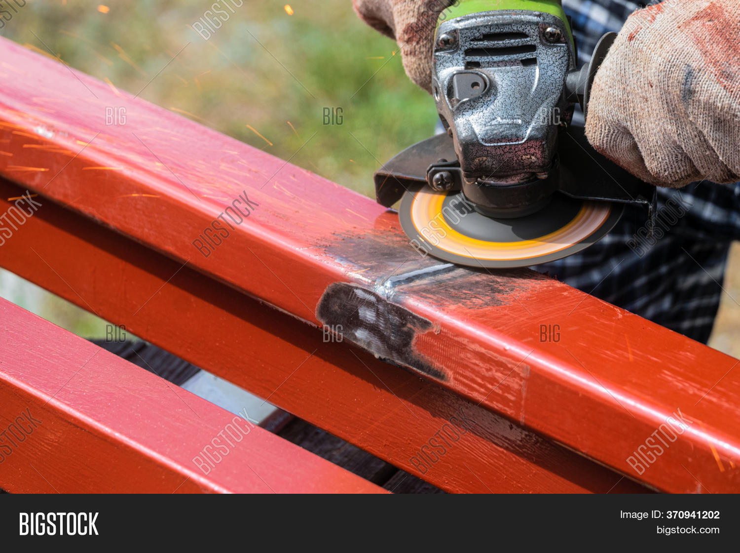 Worker Cleans Welding Image & Photo (Free Trial) | Bigstock
