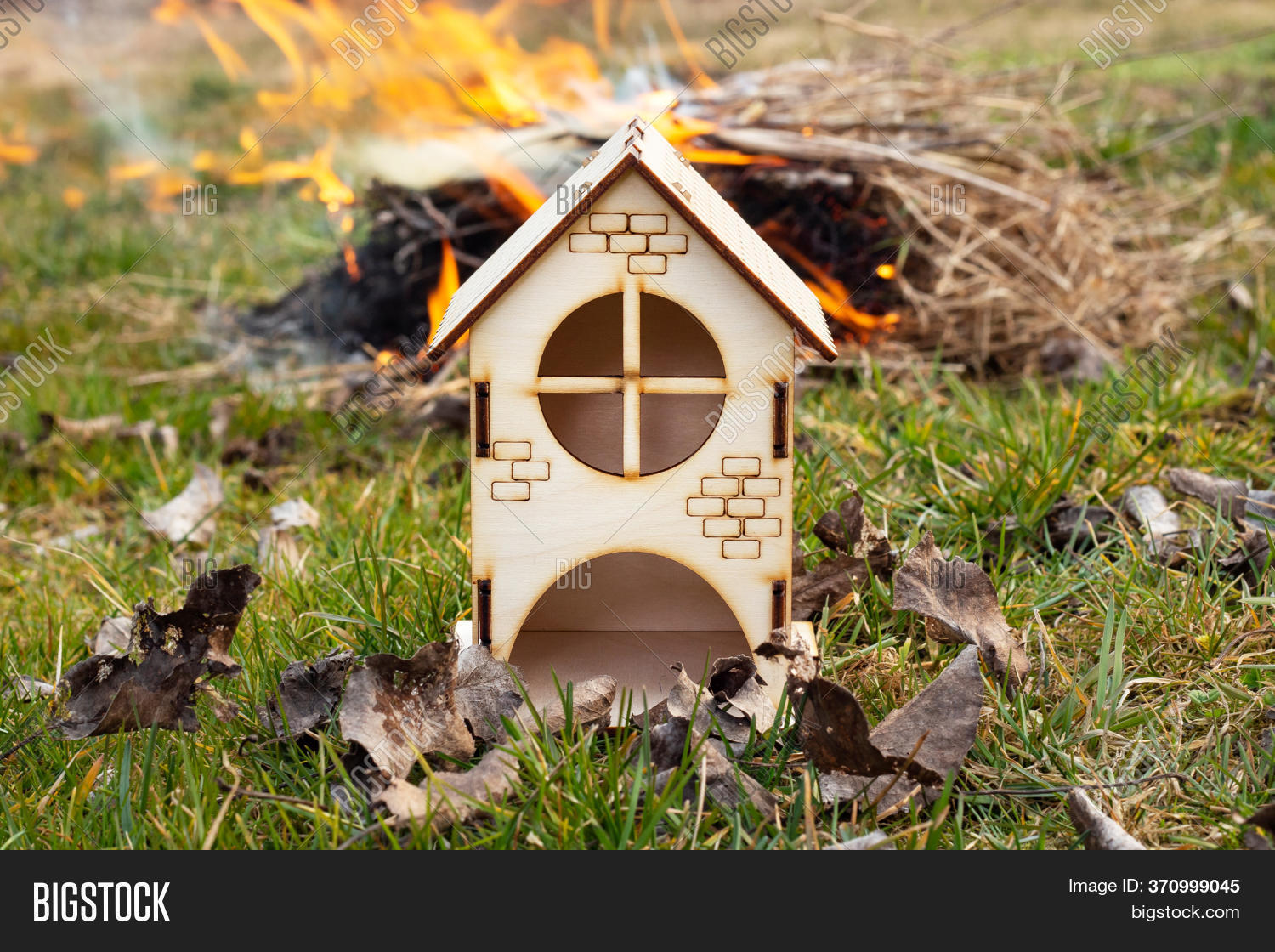 Burning Wooden House. Image & Photo (Free Trial) | Bigstock